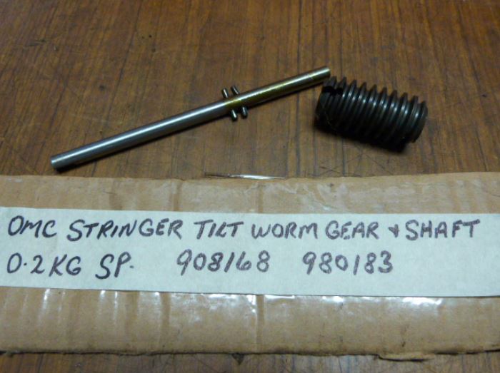 OMC tilt shaft Worm Gear 908168, 980183 OMC Stringer Tilt SThishaft ...